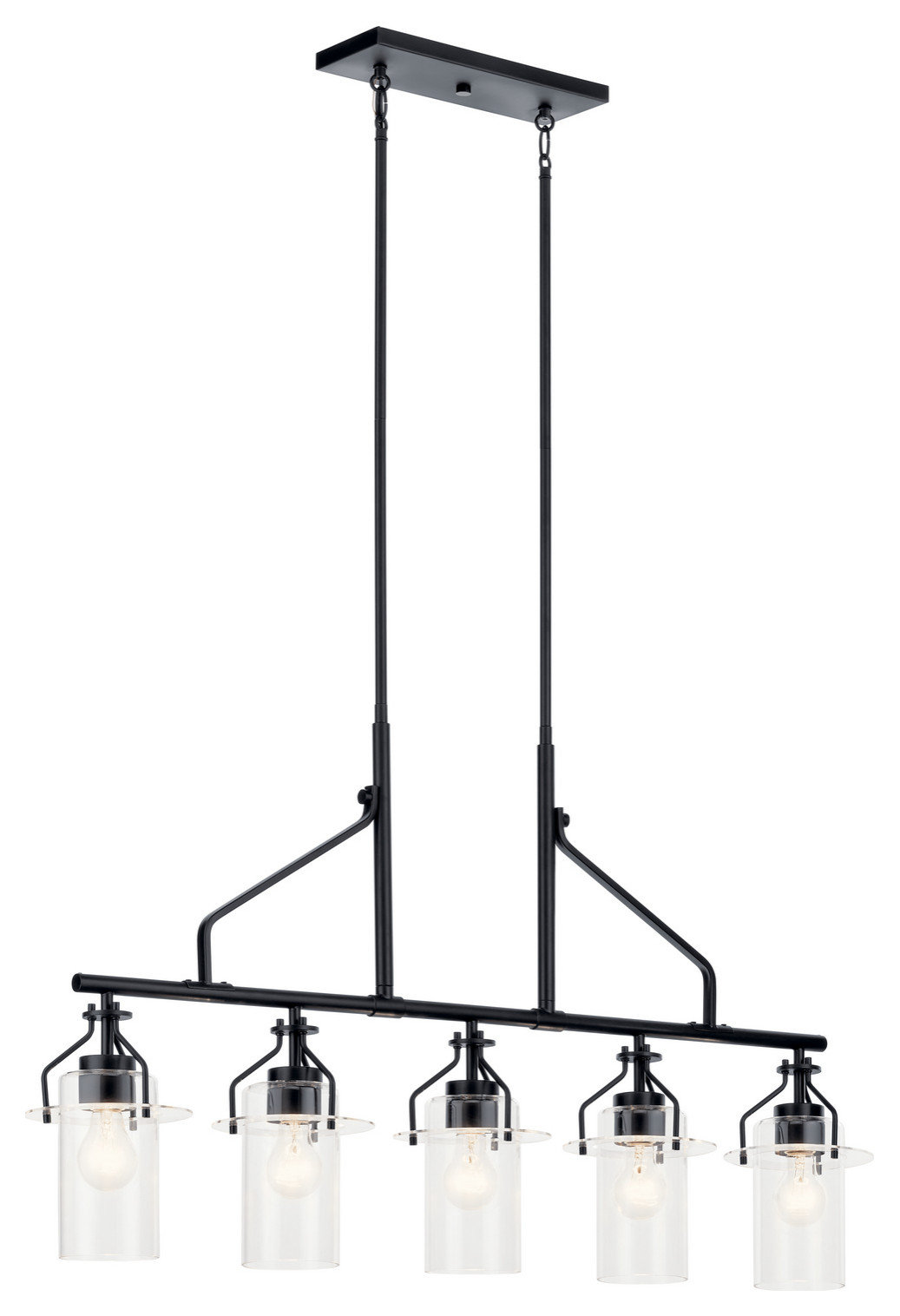 Kichler Everett Five Light Linear Chandelier - Transitional - Kitchen ...