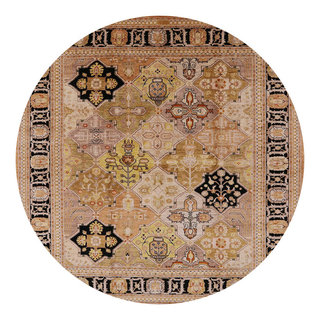 Ahgly Company Indoor Rectangle Mid-Century Modern Area Rugs, 5' x 7', 8 ...