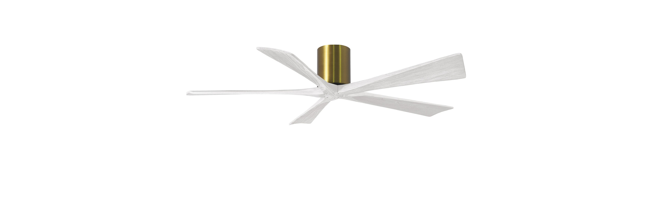 Irene 6-Speed DC 60" Ceiling Fan in Brushed Brass with Matte White ...