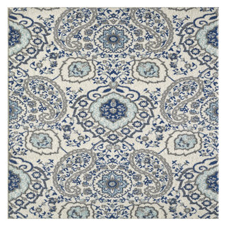 Totti Angel Cream/Blue Paisley Rug, 6'x9' - Mediterranean - Area Rugs ...