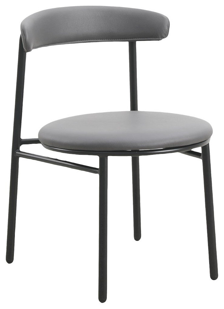 Lume Collection Modern Dining Chair in Charcoal - Modern - Dining ...