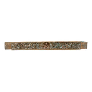 Antique Indian Carved Door Lintel - Traditional - Wall Accents - by De ...