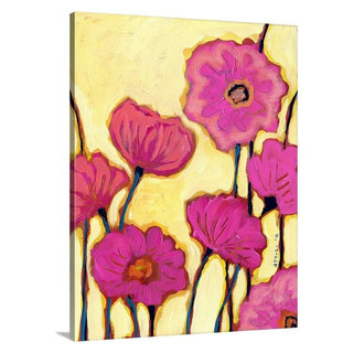 Flowers for Coralyn Wrapped Canvas Art Print, 12"x16" - Contemporary ...