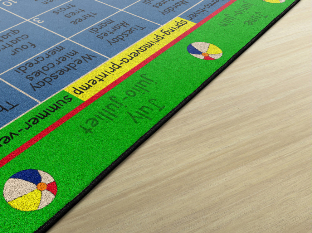 Flagship Carpets FE141-32A 5'10x8'4" Four Seasons Educational Rug ...