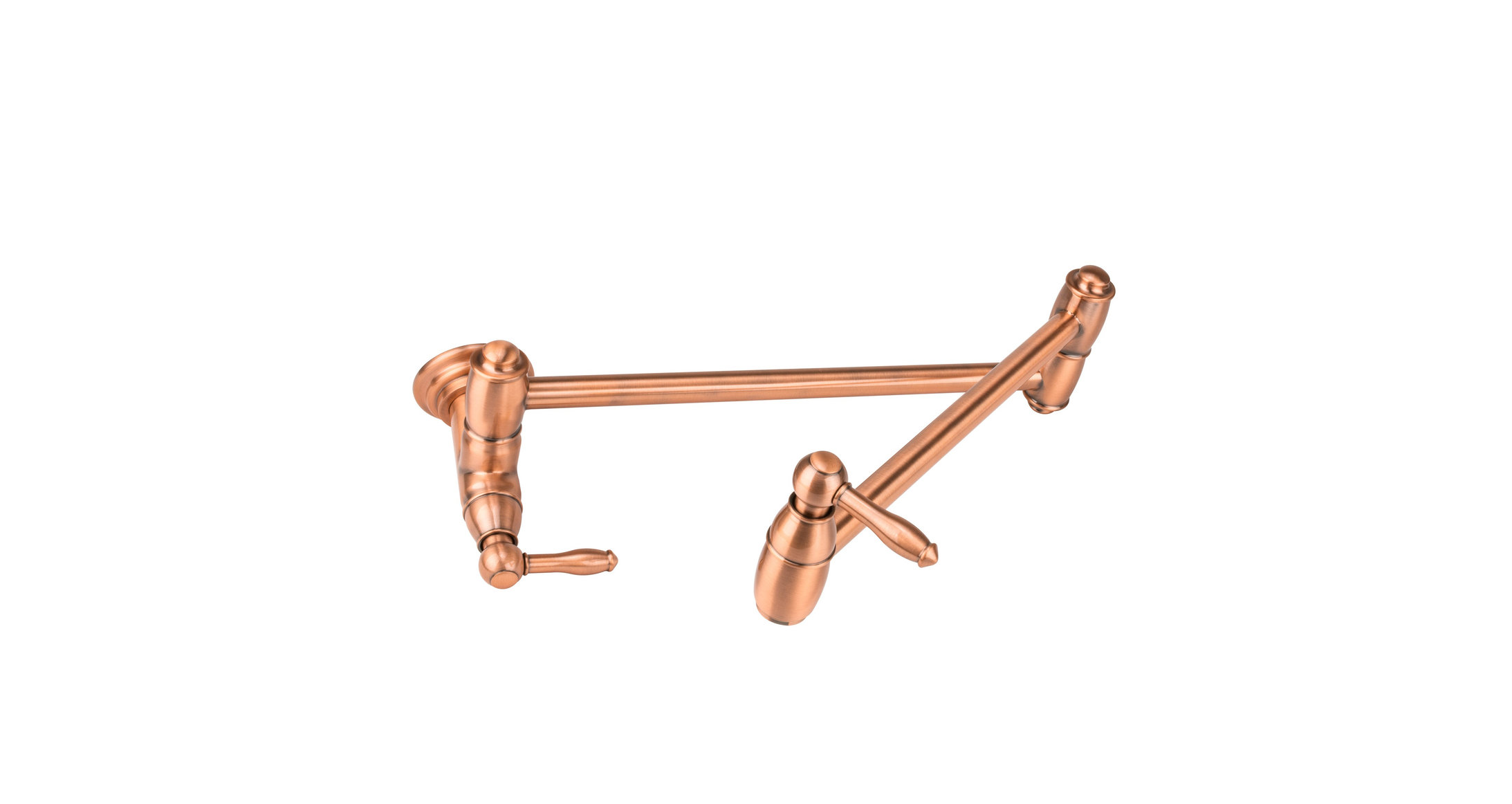 Traditional Wall-Mount Pot Filler in Antique Copper - Traditional - Pot ...