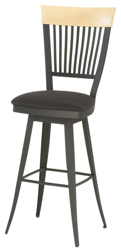 Amisco Annabelle Swivel Stool, 30" - Transitional - Bar Stools And ...