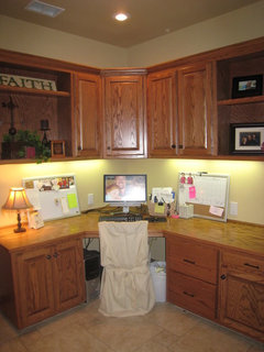 Show me your built in desk area