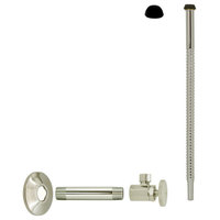 Supply Kit - 1/2" Ips X 3/8" Od X 12" Corrugated In Polished Nickel ...