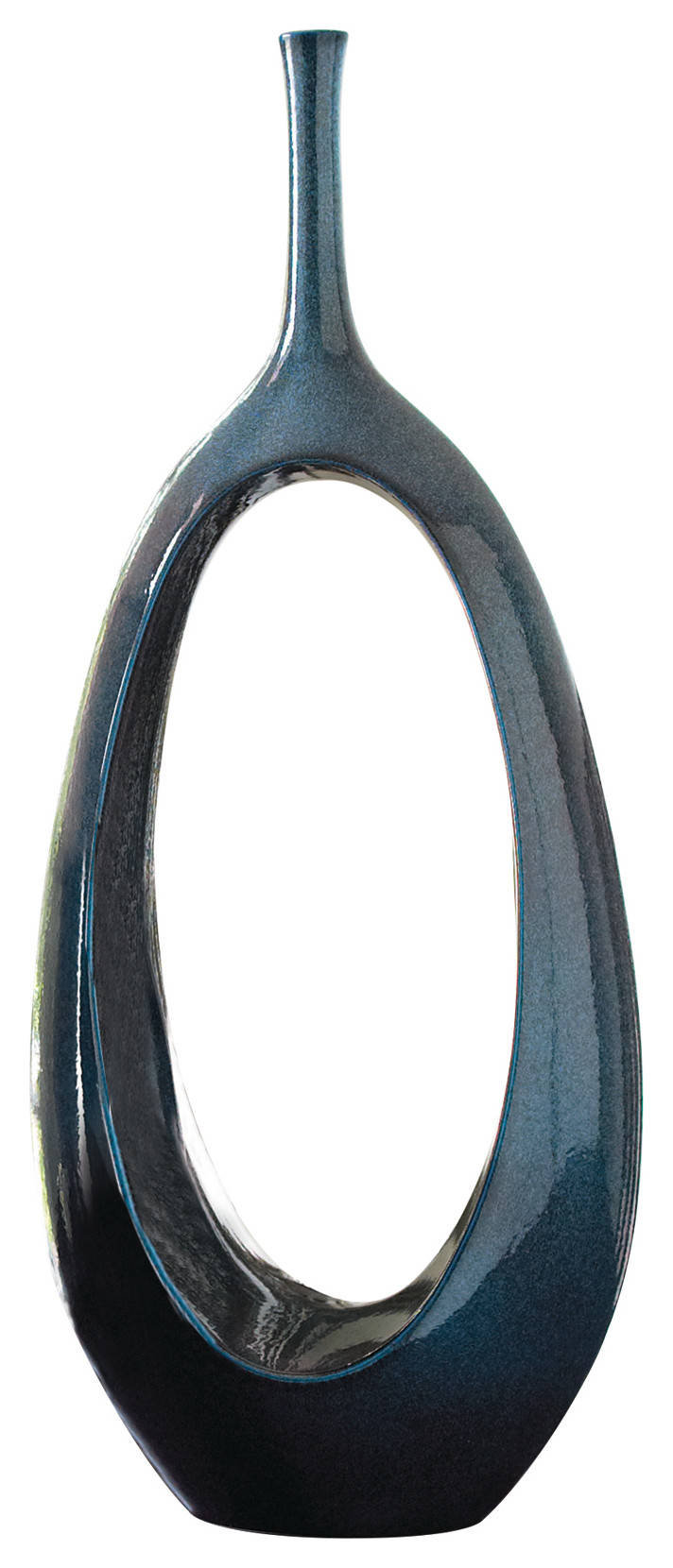 Open Oval Ring Vase, Celestial, Large, Large - Contemporary - Vases ...