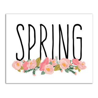 Spring Flowers Canvas Wall Art, 20x30 - Contemporary - Prints And ...