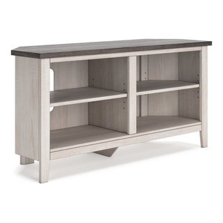 Dorrinson Corner TV Stand - Farmhouse - Entertainment Centers And Tv ...