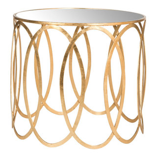 Bailey Accent Table, Antique Gold - Contemporary - Side Tables And End Tables - by Rustic Home ...