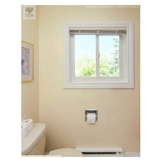 New Sliding Window in Pretty Bathroom - Renewal by Andersen Greater ...