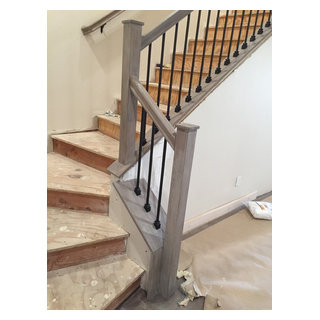 Contemporary banister, with a cool finish! - Contemporary - Staircase ...