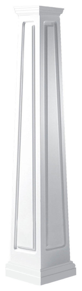 Endura-Craft Craftsman Classic, Square Tapered, Raised Panel Column, 12 ...