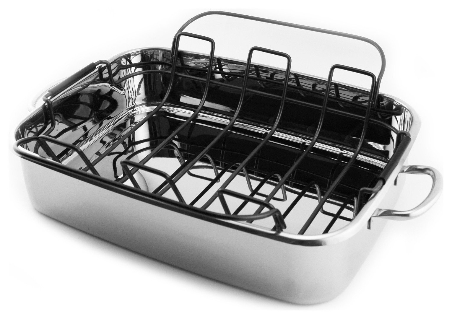Stainless Steel Roaster Pan 15" - Contemporary - Roasting Pans And ...
