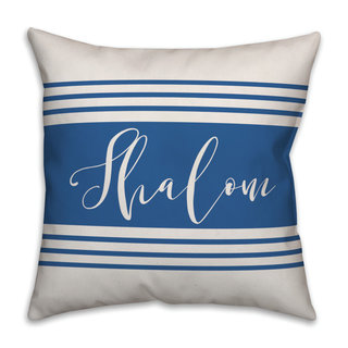 Shalom Stripes Throw Pillow, 18x18 - Contemporary - Decorative Pillows ...