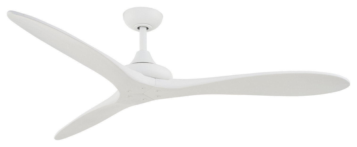 Vapor 60" Ceiling Fan, Flat White - Contemporary - Ceiling Fans - by ...