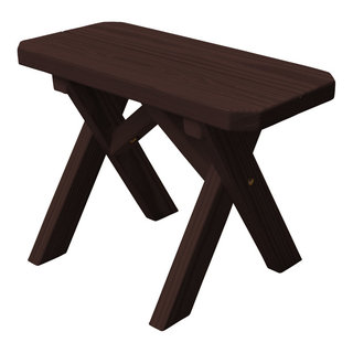 Pressure Treated Pine Cross Leg Picnic Bench, 2 Foot - Transitional ...