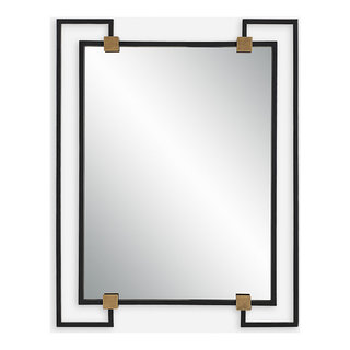 Ivey Rectangle Industrial Mirror - Transitional - Wall Mirrors - by ...