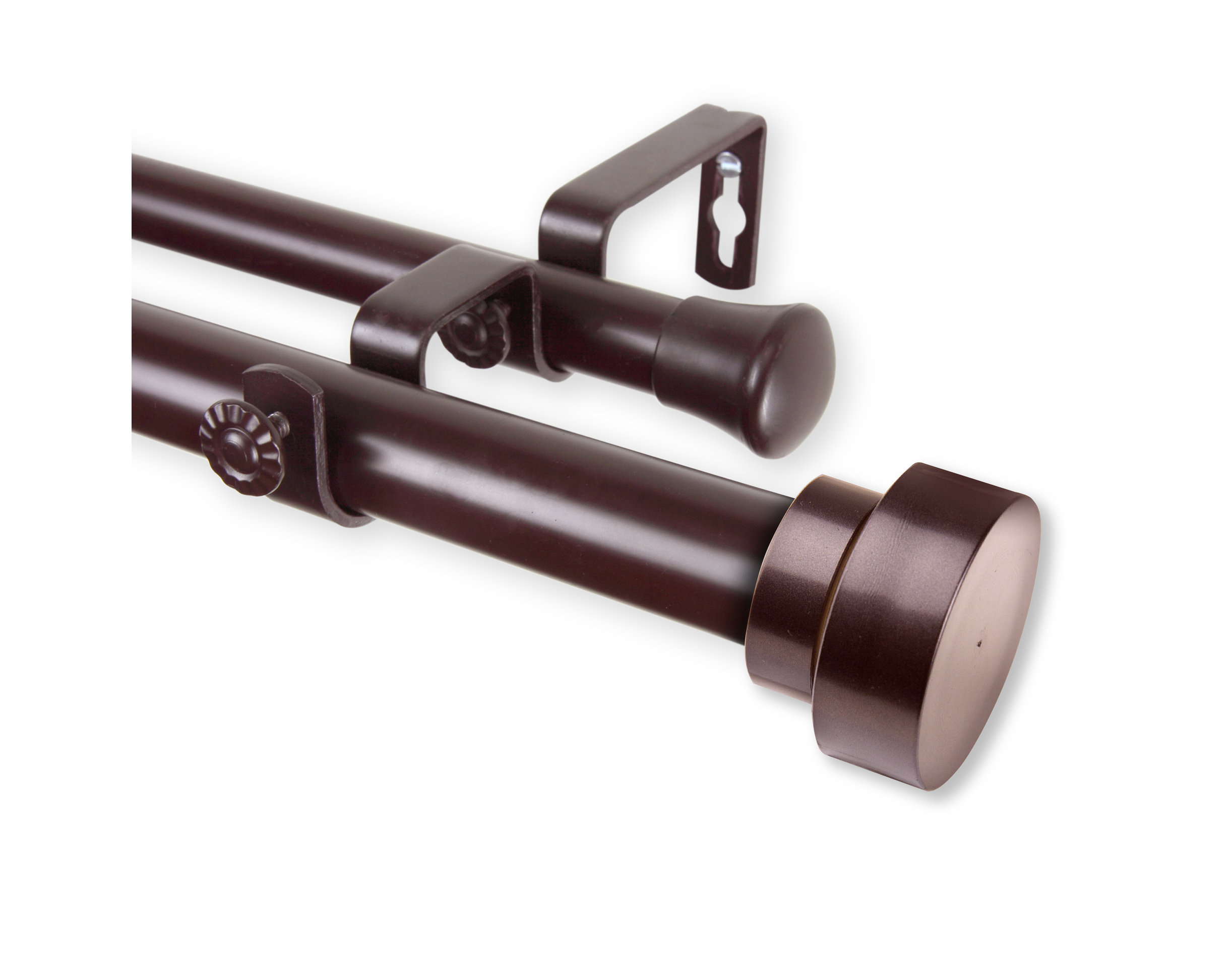 Bonnet Double Curtain Rod, 48-84" - Transitional - Curtain Rods - by ...