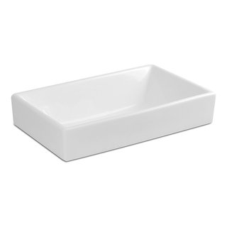 Karo Vessel Lavatory, White - Contemporary - Bathroom Sinks - by Icera ...