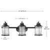 Globe Electric 51549 Bayfield 3 Light 24"W LED Vanity Light - Beach Style - Bathroom Vanity ...