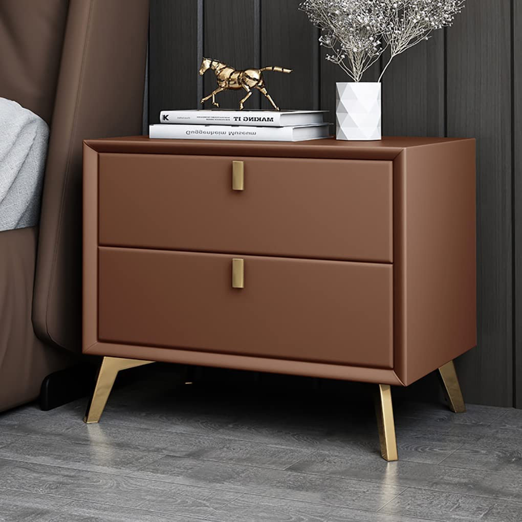 Simple Modern Italian Nightstand for Bedroom with 2 Drawers ...
