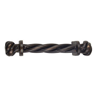 Heavy Twist Cabinet Hardware Pull - Mediterranean - Cabinet And Drawer ...