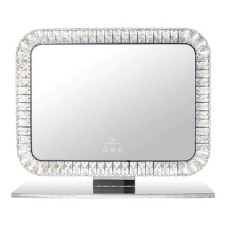 Bling Collection Landscape RGB Vanity Mirror - Contemporary - Makeup ...