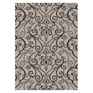 Loloi Francesca Collection Rug, Ivory and Gray, 3'-6" X 5'-6 ...