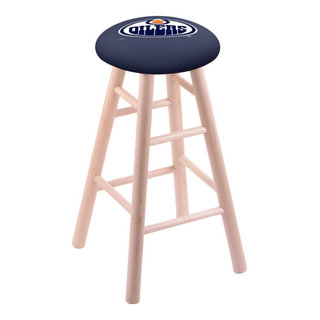 Holland RC Edmonton Oilers 30" Swivel Maple Bar Stool - Natural ...
