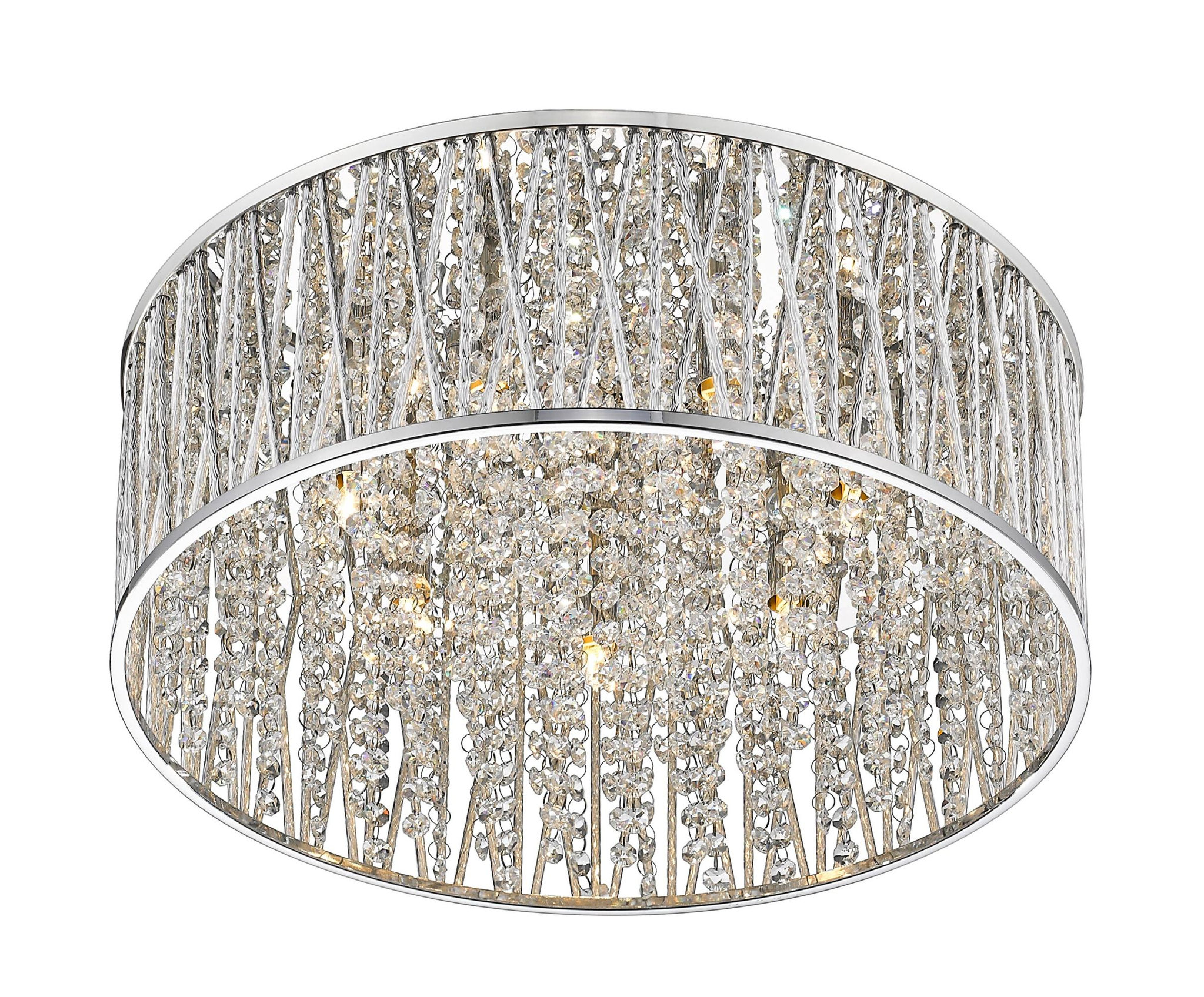 Z-Lite 872-RF18 Terra 7 Light 19"W Round Crystal Ceiling Light ...