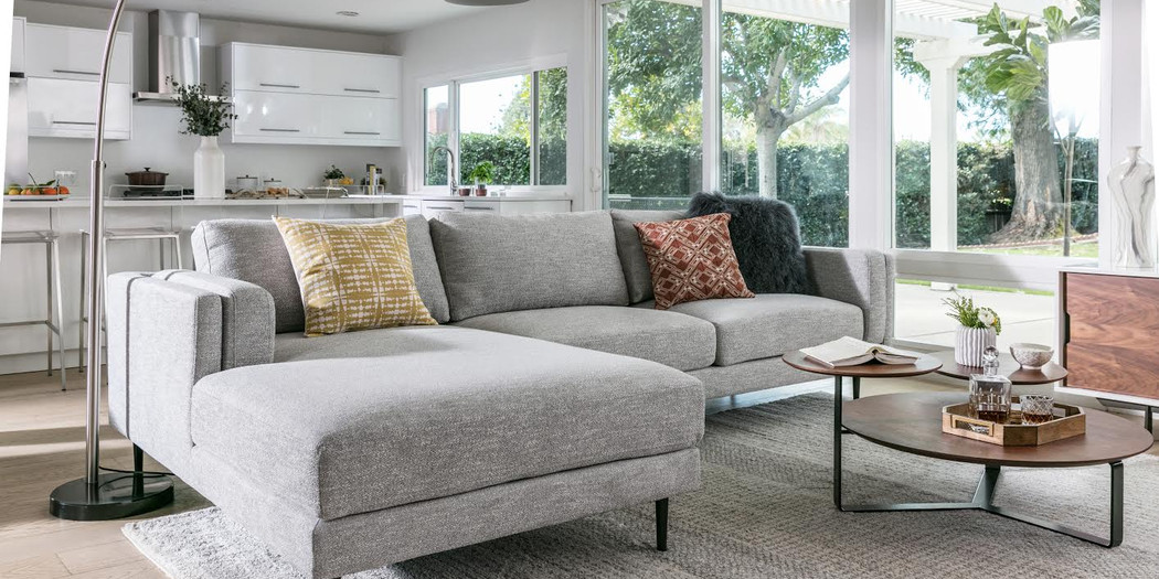 Aquarius sectional living spaces store