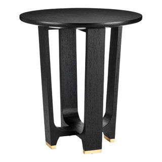 Blake Black Accent Table - Contemporary - Side Tables And End Tables ...