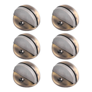 Door Stop Antique Brass Eclipse Dark Floor Mount Bumper Pack of 6 ...