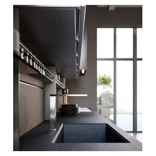 Ares // Dust Grigio, Malta Scuro - Modern - Kitchen - Orange County ...