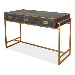 Modern Shagreen Leather Desk - Contemporary - Desks And Hutches - by ...