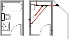 Basement Bathroom DWV layout