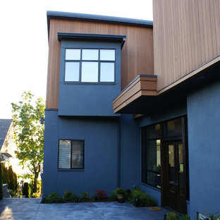 75 Beautiful Modern Blue Exterior Home Pictures & Ideas | Houzz
