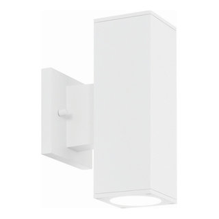 Cubix LED Wall Sconce, White - Modern - Outdoor Wall Lights And Sconces ...