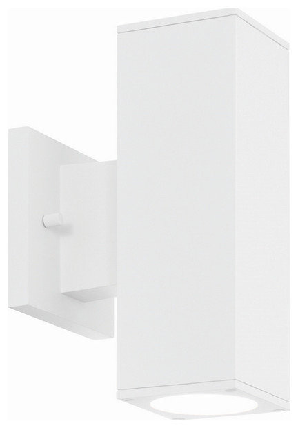 Cubix LED Wall Sconce, White - Modern - Outdoor Wall Lights And Sconces ...