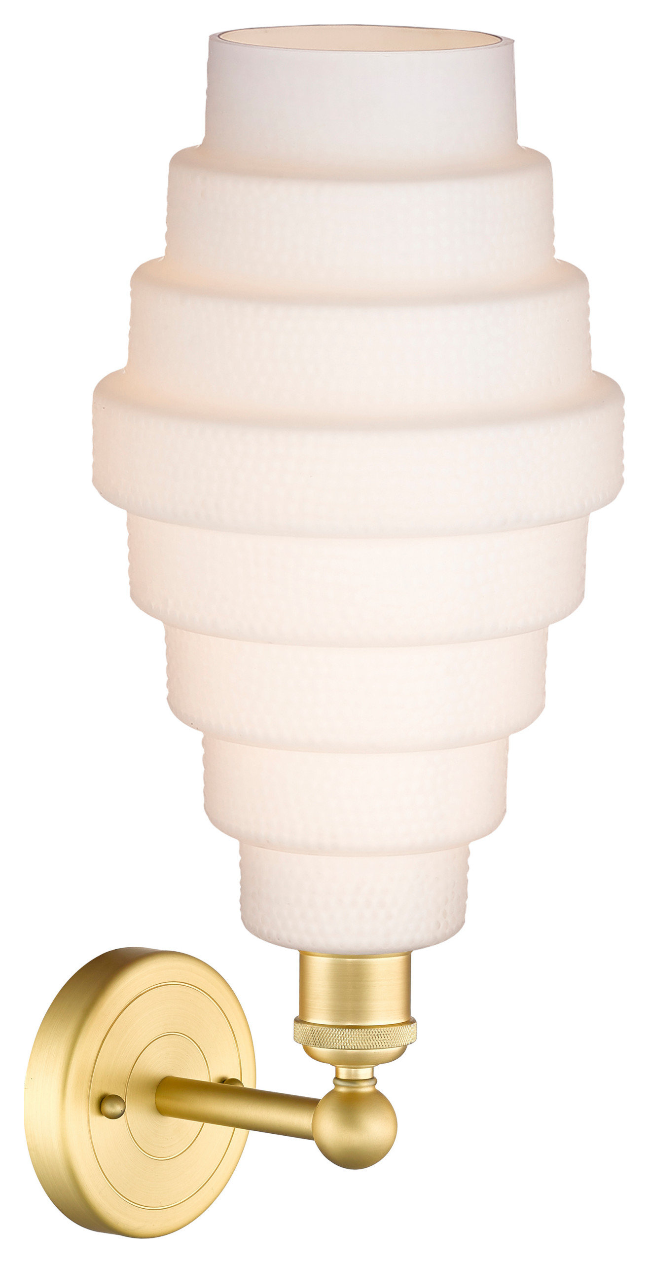 Cascade 1-Light 8" Sconce, Satin Gold Finish - Industrial - Wall ...