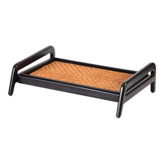 Double-Tier Stand, 2-Pair Rubber Boot Tray - Midcentury - Shoe Storage ...