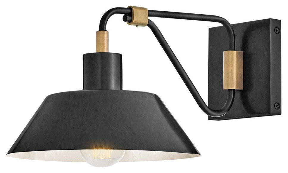 Brewster LED Wall Mount in Black Oxide - Farmhouse - Outdoor Wall ...