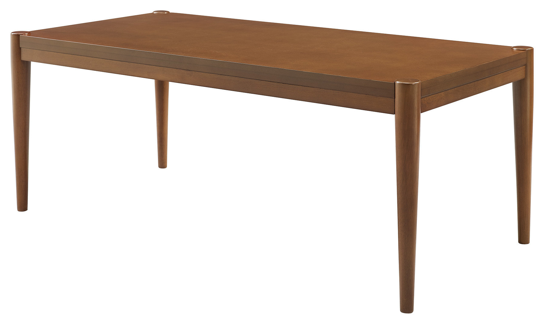 46" Tapered Leg Coffee Table, Acorn - Midcentury - Coffee Tables - by ...