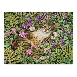 Jan Benz 'Garden Of Delights' Canvas Art, 19"x14" - Contemporary ...