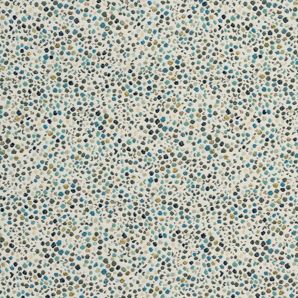 Aqua Small Scale woven Upholstery Fabric by the Yard, By The Yard 54 ...