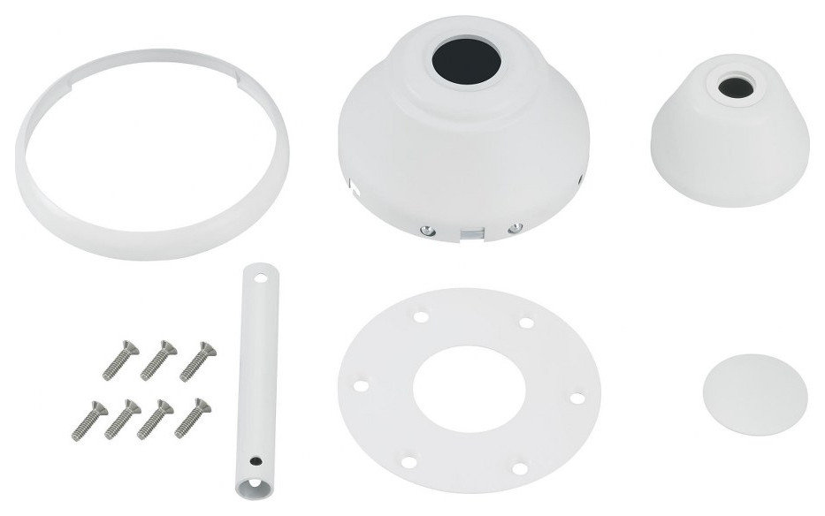 Custom Finish Kit-Matte White Finish - Downrods - 96-BEL-4490062 ...