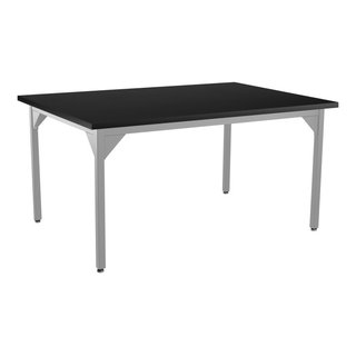NPS Steel Fixed Height 30" Science Lab Table, ChemRes Top, Grey Frame ...